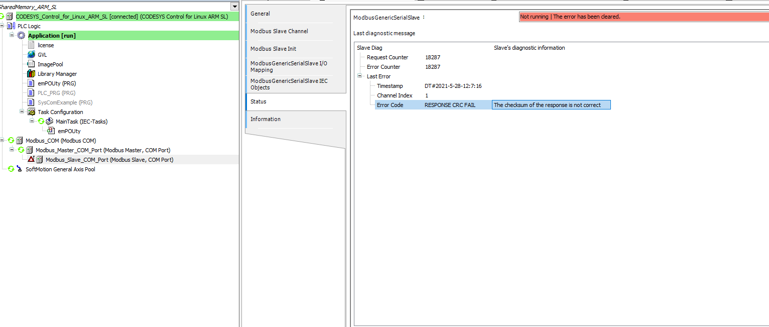 CODESYS Forge - CODESYS Forge / Talk / Engineering 🇬🇧: Modbus RTU Response CRC fail